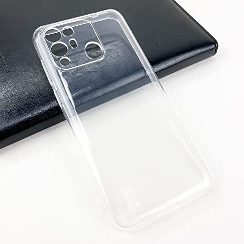 Ytaland for Blackview A55 Pro case, Crystal Clear Soft Silicone Shockproof TPU Transparent Bumper Protective Phone Case Cover