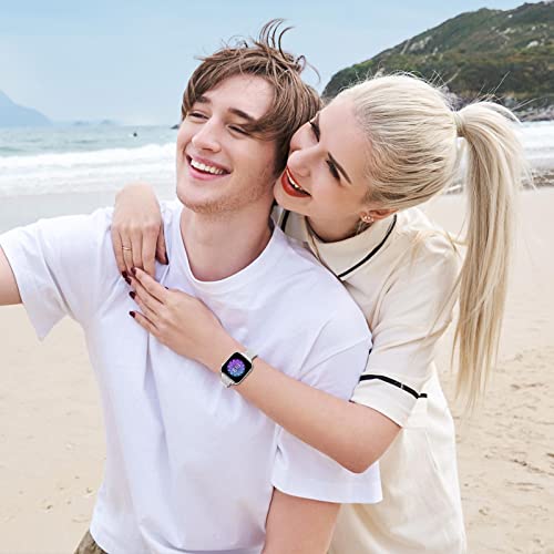 ZXCASD Metal Bands Compatible with Apple Watch Band 38mm 40mm 41mm for Women,Slim Stainless Steel Loop Magnetic Clasp Strap for iWatch Series 8 7 6 5 4 3 2 1 SE(38mm 40mm 41mm,Silver