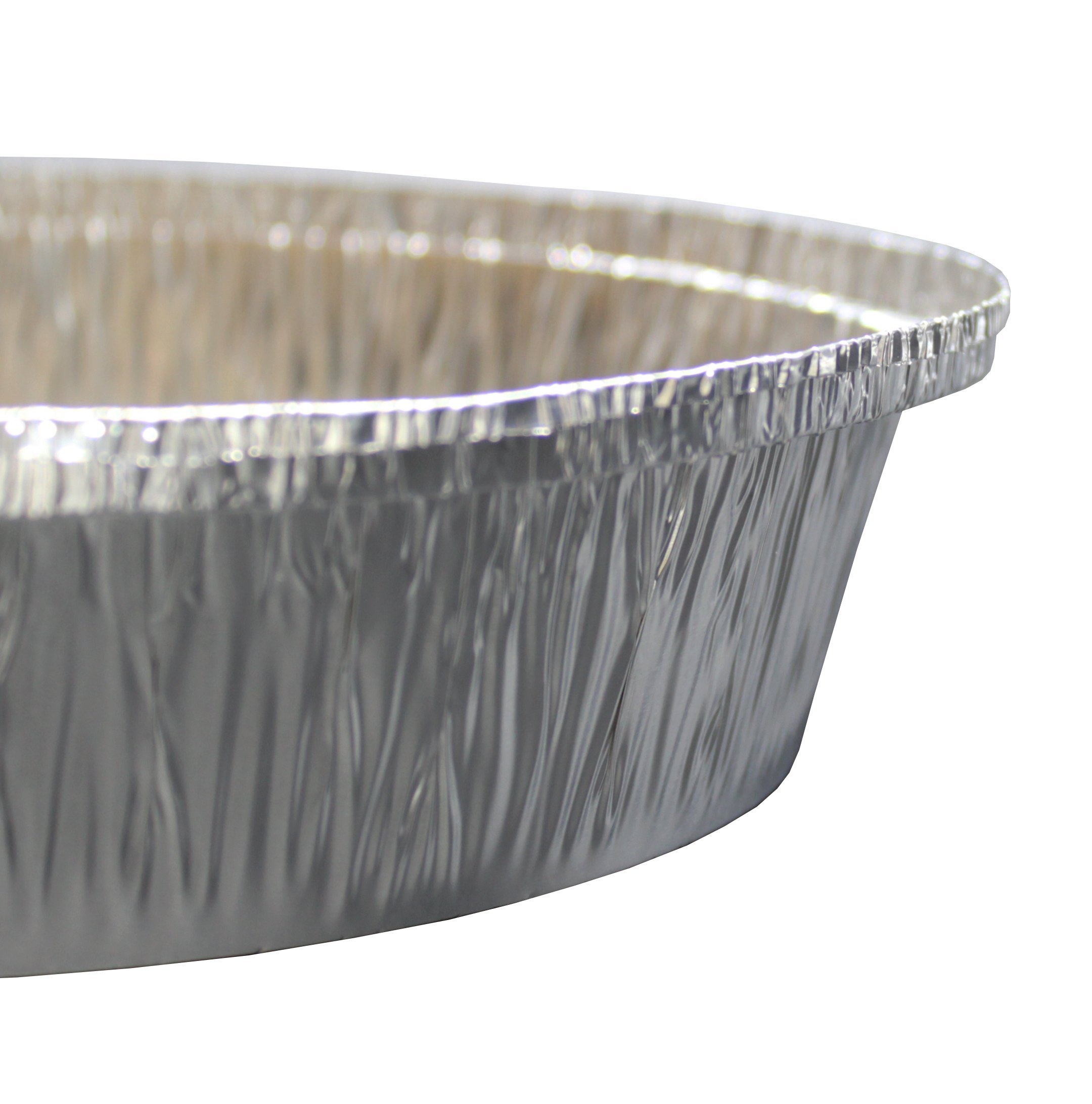 MontoPack 9 Inch Round Tin Foil Pans Disposable Aluminum - Freezer & Oven Safe - For Baking, Cooking, Storage & Reheating (100)