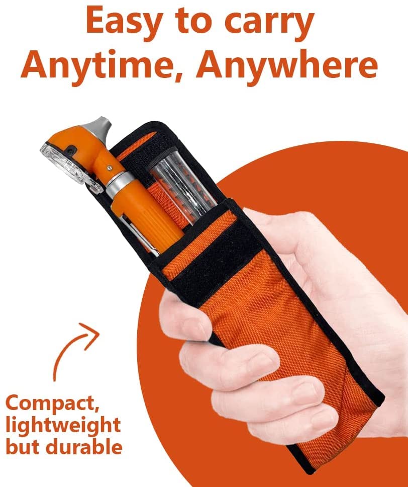 OdontoMed2011 LED Pocket Mini Otoscope Set Orange Color ODM