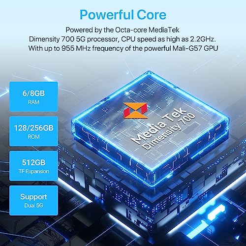 UMIDIGI F3 Pro 5G Unlocked Cell Phones, Android 13 Unlocked Phones, 14(8+6)GB+256GB, 48MP Main Camera, 6.6β FHD+ Display Screen, Octa-Core Processor, 6000mAh Battery, Dual 5G Unlocked Smartphone, NFC