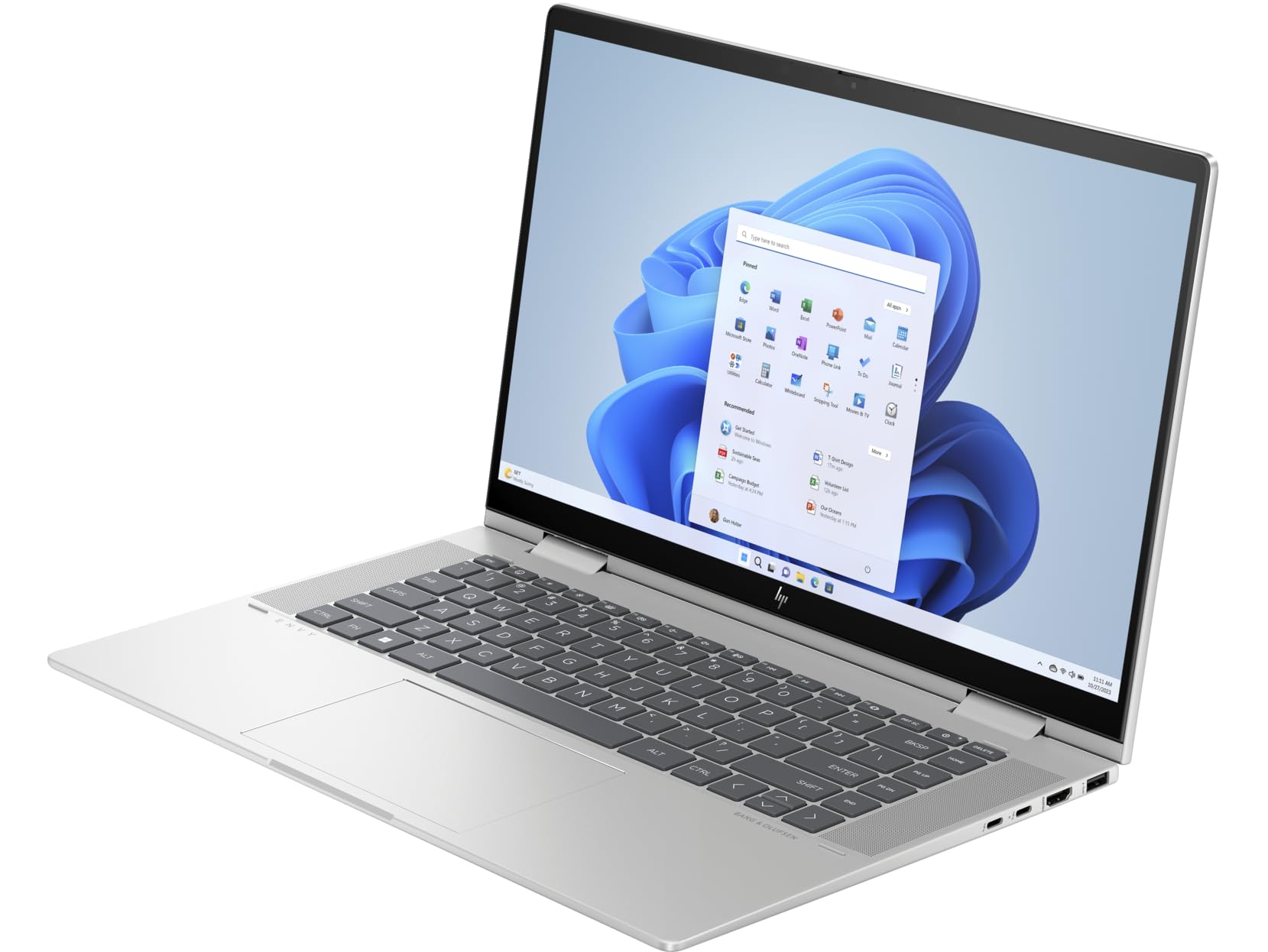 HP 2024 Envy 15.6” FHD IPS 2-in-1 Touch Laptop PC 10-Core Intel i5-1335U Iris Xe Graphics 8GB LPDDR5 512GB NVMe SSD 2xThunderbolt4 WiFi 6E BT HDMI Webcam Backlit KB Windows 11 Pro w/RE USB