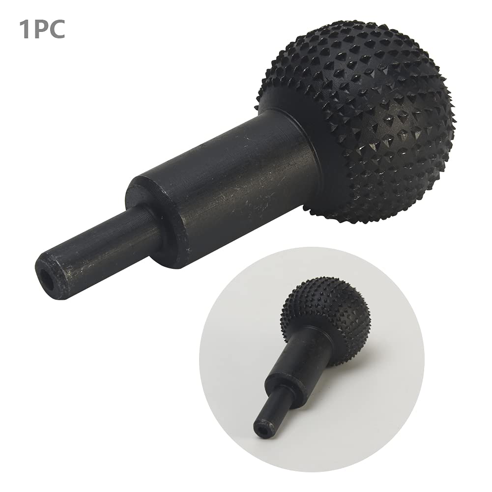 GEZICHTA Extreme Sphere Rotary Drilling Bits Grinding Head Rotary Grinding Head Woodworking Attachment Rotary Burr Grinding Head for Wood Marking, Carving, Engraving(40mm)(Black,Size:40mm)