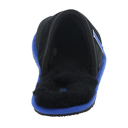 UGG Men's Scuff Logo II Slipper, Black/Neptune, 7