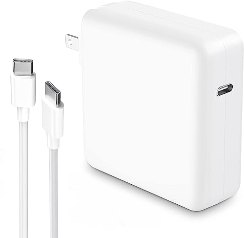 Mac Book Pro Charger, 61W/67W USB C Charger Power Adapter for MacBook Pro/Air 13/14 Inch, for MacBook 12 Inch,Included USB-C to USB-C Charge Cable (6.6ft/2m)
