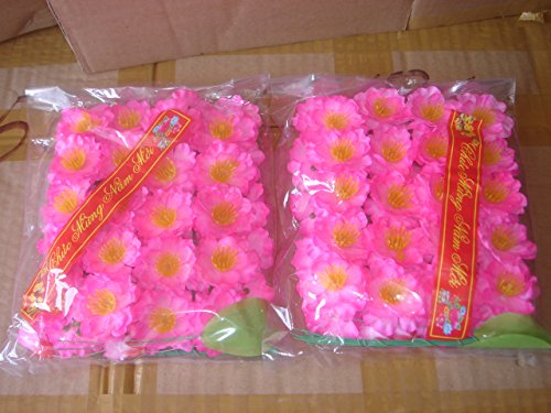 made in Vietnam Plastic Artificial Pink Flower (HOA Dao) 2 Bags