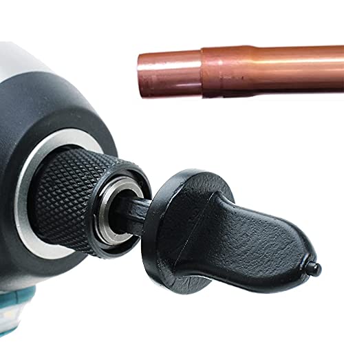 Eyech 5pc Swaging Tool Drill Bit Set, HVAC Repairing Set 1/4'' Hex Shank Air Conditioner Copper Tube Expander Flaring Drill Bit - 1/4'', 3/8'', 1/2'', 5/8'', 3/4''