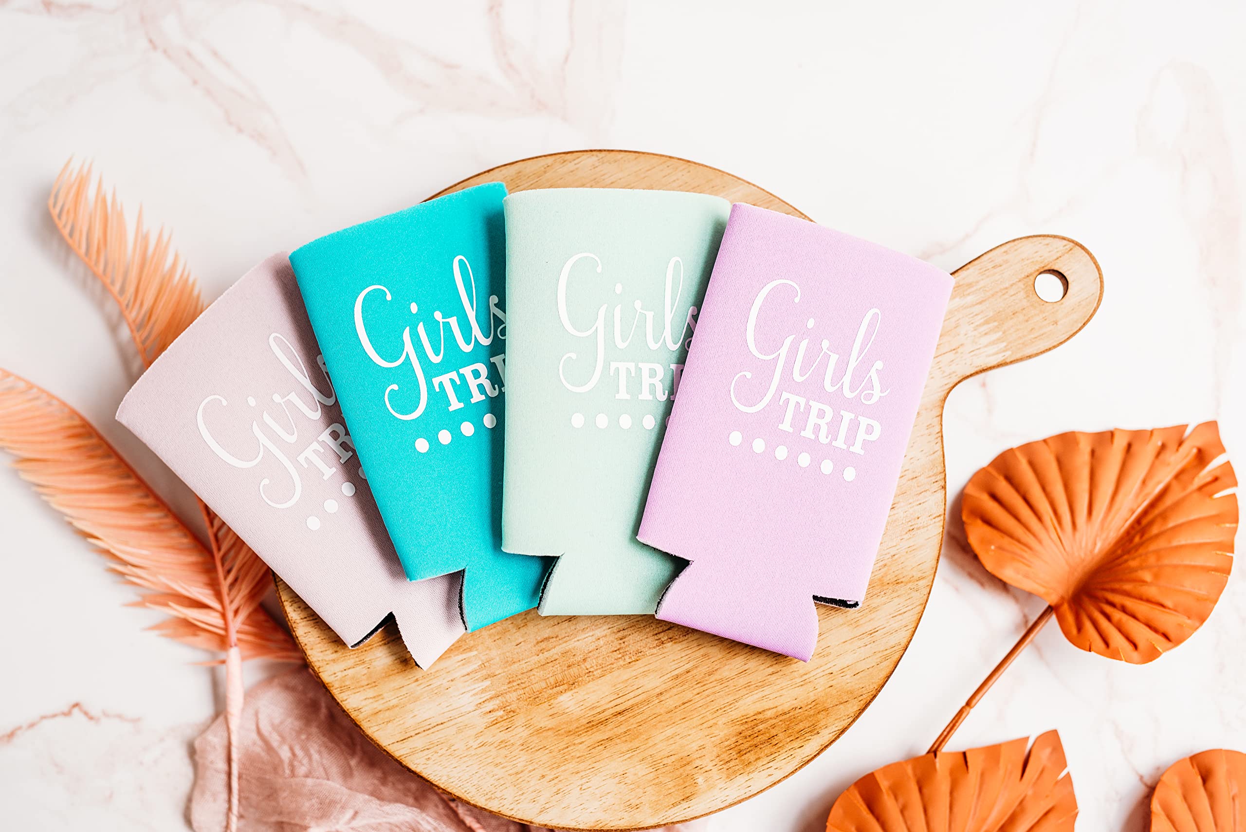 Girls Weekend Trip Gift for Women Bachelorette Party Favor Fun Cruise Essential Idea - Set of 4 (Slim)