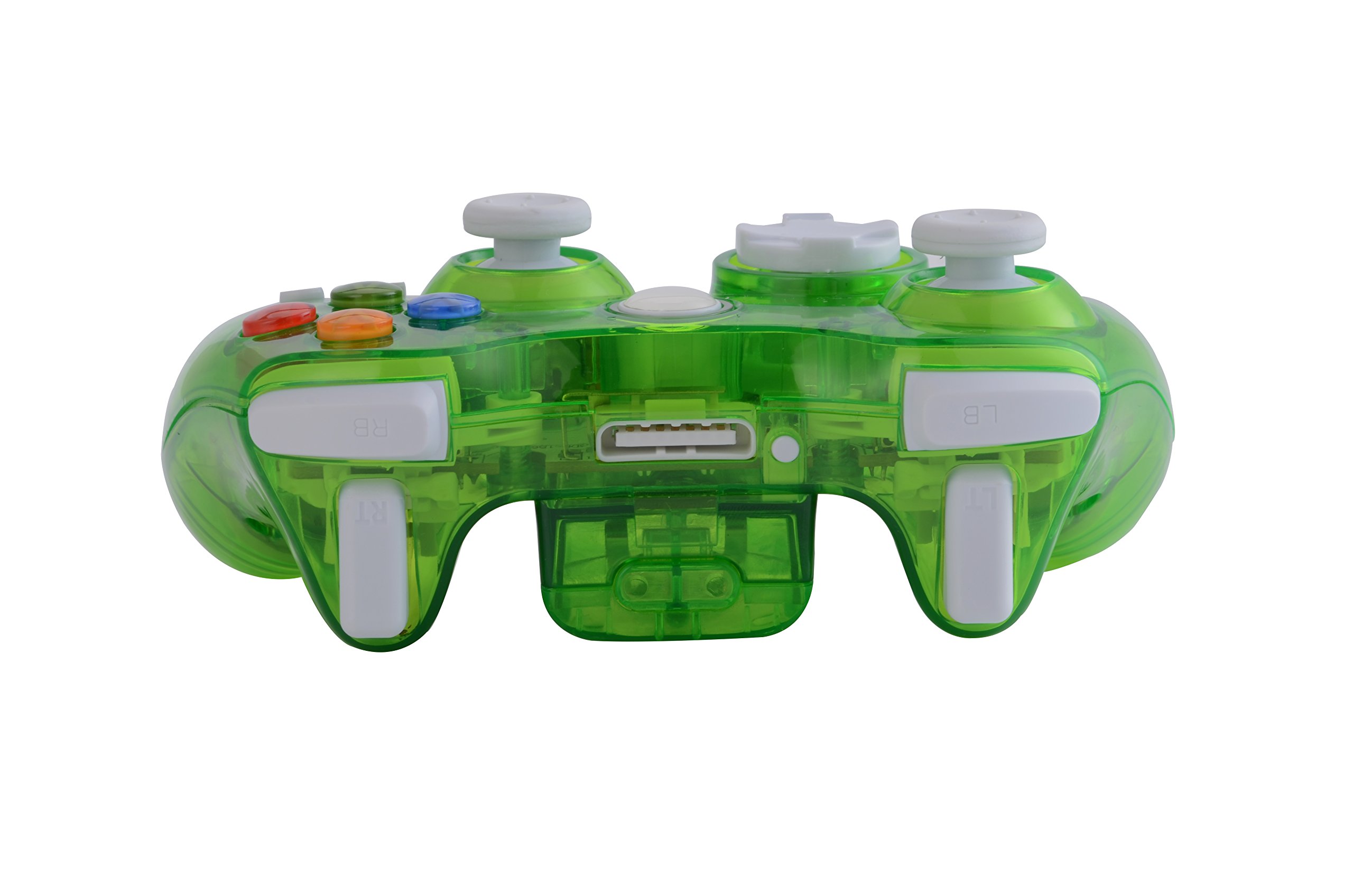 Wireless Game Controller Compatible with Xbox 360 Console Slim and PC Windows 7/8/10 blue (Green)