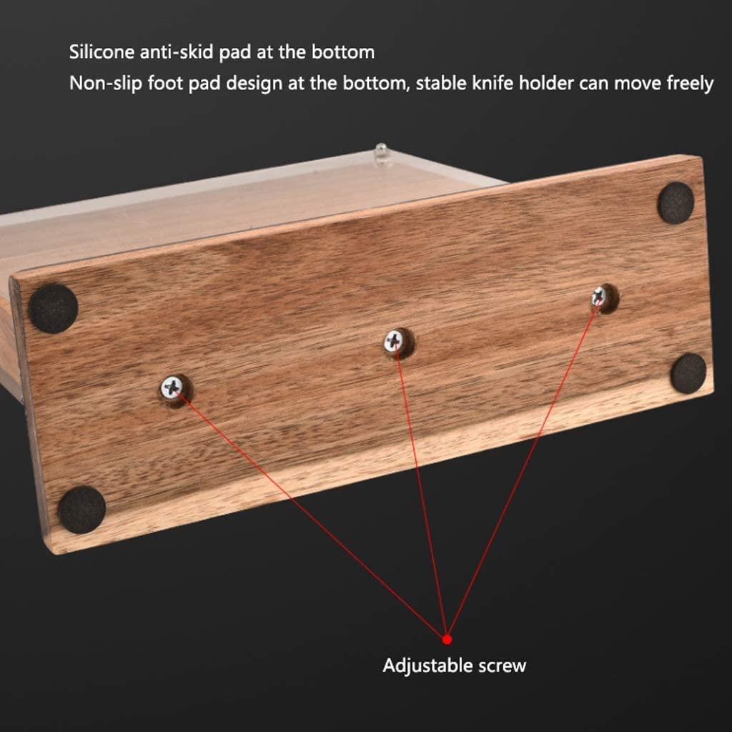JGATW Knife Block Wooden Magnetic Knife Block Stand Rack Kitchen Cookware Cutlery Storage Knife Block Kitchen Tools Knife Accessories Knife Holder Knife Storage