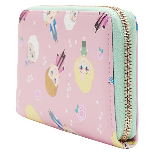 Loungefly Golden Girls Chibi Art All Over Print Faux Leather Wallet