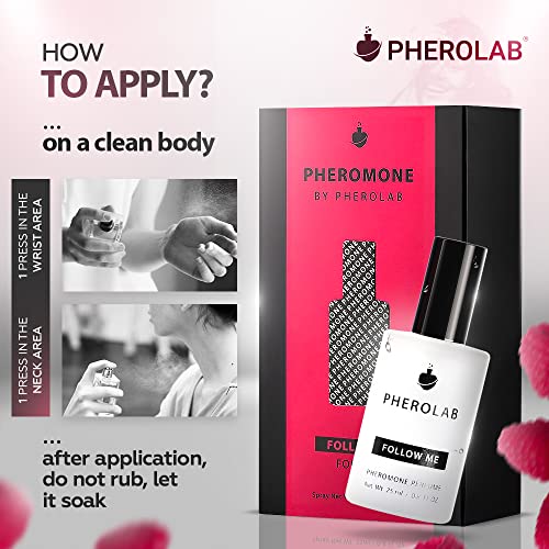PHEROLAB FollowMe Pheromone Cologne for Women [Oxytocin] Premium Pheromone Infused Oil Cologne - Women's Perfume to Attract Men