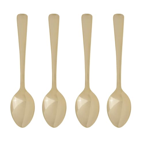 Fino Demi Spoon Set, Gold Plated Stainless Steel, Made in Japan, Set of 4