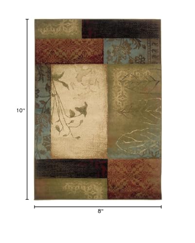 Oriental Weavers Hudson Beige/Green/Red Rug Rug Size: 7'8" x 10'10"