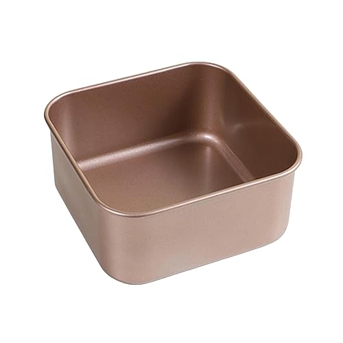JISADER Carbon Steel Cake Tray Rectangular Baking Pan Deep Baking DIY Cooking Durable Kitchen Pastry Tools Rectangle Bread Pan Loaf Tin, 5 inch