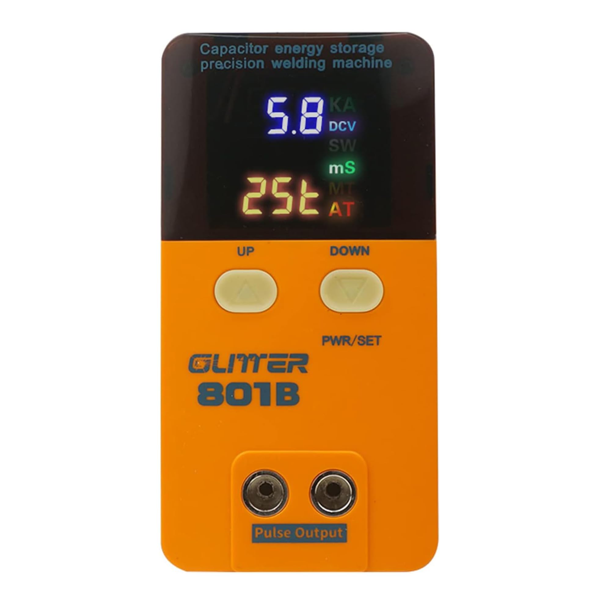 GLITTER 801B Battery Spot Welder 11.6 KW Capacitor Energy Storage Pulse Welding Machine, Mini Portable Spot Welding Equipment for 18650, 14500 Lithium Battery Pack Building