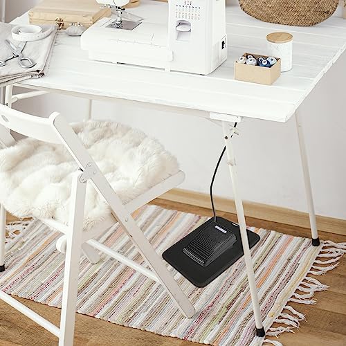 Upgrated Sewing Machine Foot Pedal Pad, Stay in Place Mat for Sewing Pedal, Non Slip Rubber and Sticky Strips Make Sure Foot Pedals and Pads Stay in Place, Sewing Accessory, 12βx7β, 1/5β Thick