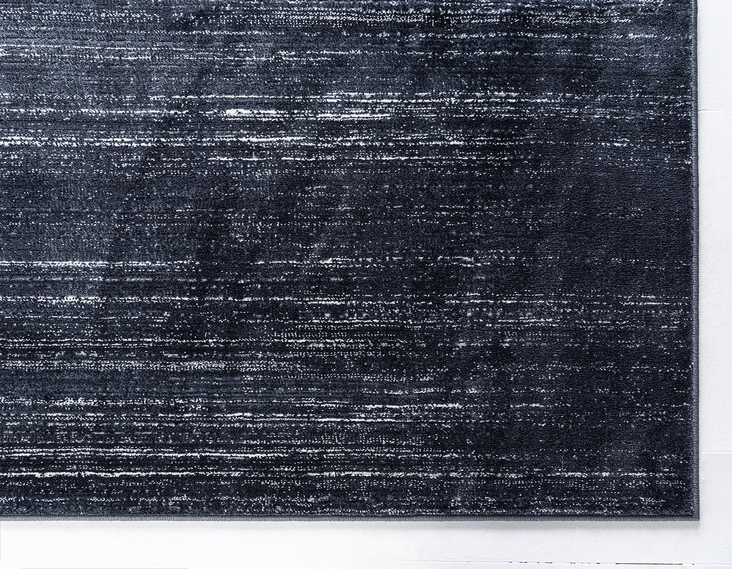 Unique Loom Jill Zarin Uptown Collection Area Rug - Madison Avenue (8' x 10' Rectangle, Navy Blue/ Ivory)