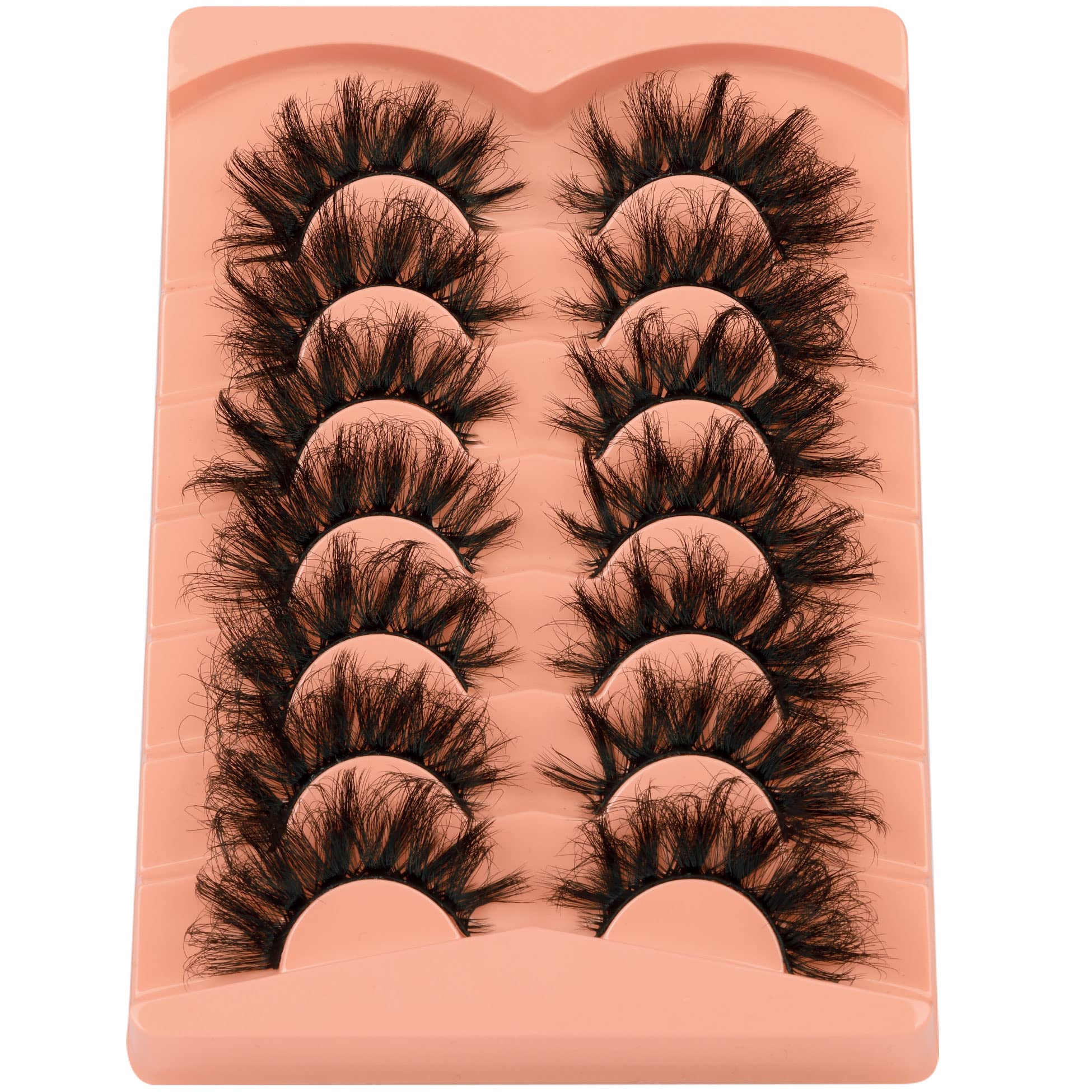 Mink Lashes Fluffy Dramatic False Eyelashes Wispy Strip Lash Thick Volume Long Eyelashes 22MM Fake Eye Lashes by Winifred