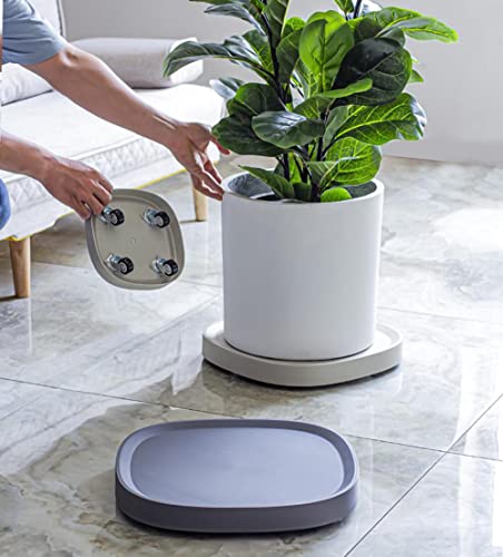 MYBAQ,Plant Caddy,Plant Caddy with Wheels,Plant Dolly,Rolling Plant Stand,Planter Mover, Round Plant Roller Base for Vertical Planting Troughs, Patio Umbrella Base, Plant Pots, Trash Cans.