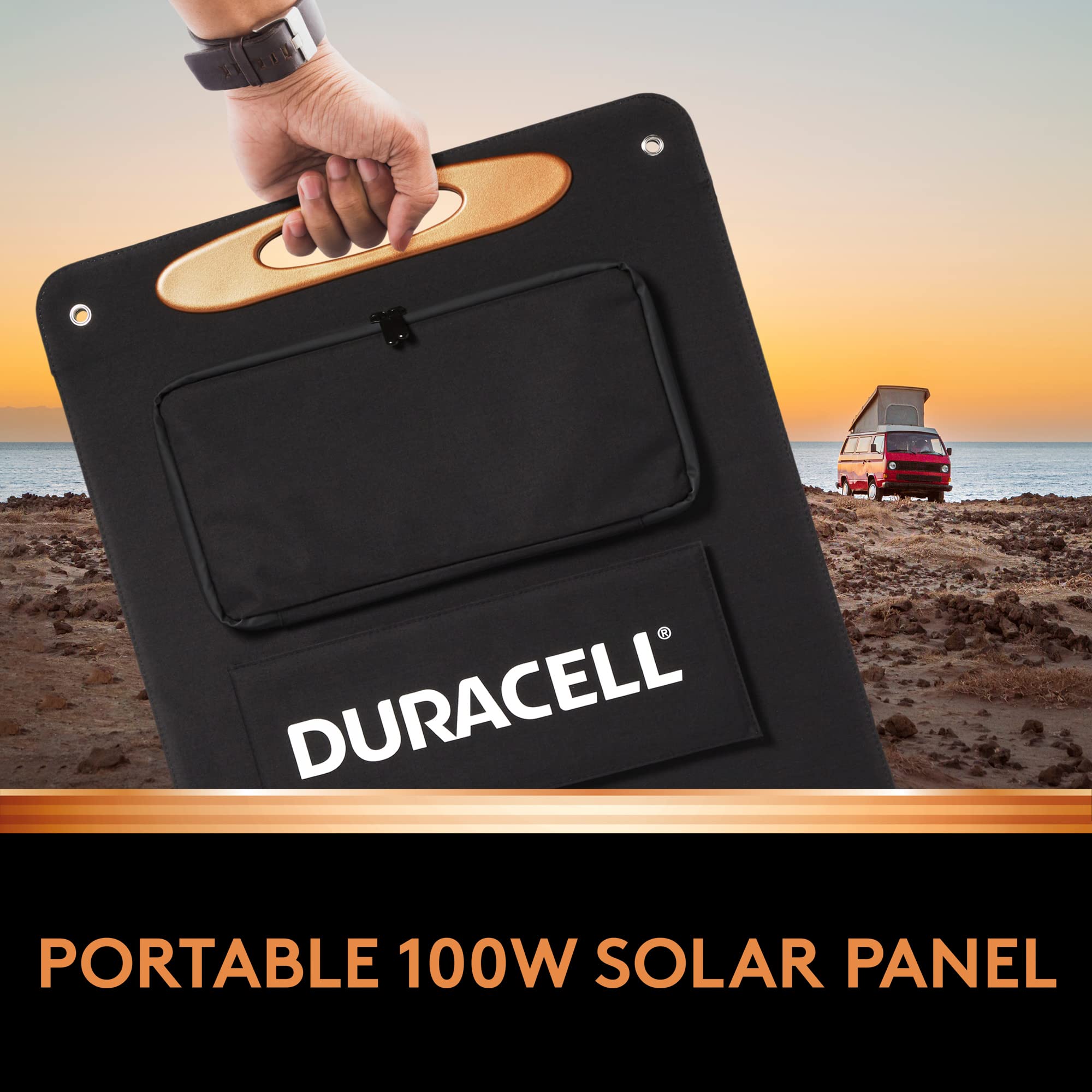 Duracell Power Station 300 with 100W Solar Panel for Power Outages, Emergency Kits, Home Electronics and Outdoor Use