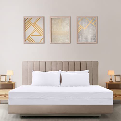 Utopia Bedding Zippered Mattress Encasement Twin - 100% Waterproof and Bed Bug Proof Mattress Protector - Absorbent, Six-Sided Mattress Cover (Pack of 2)