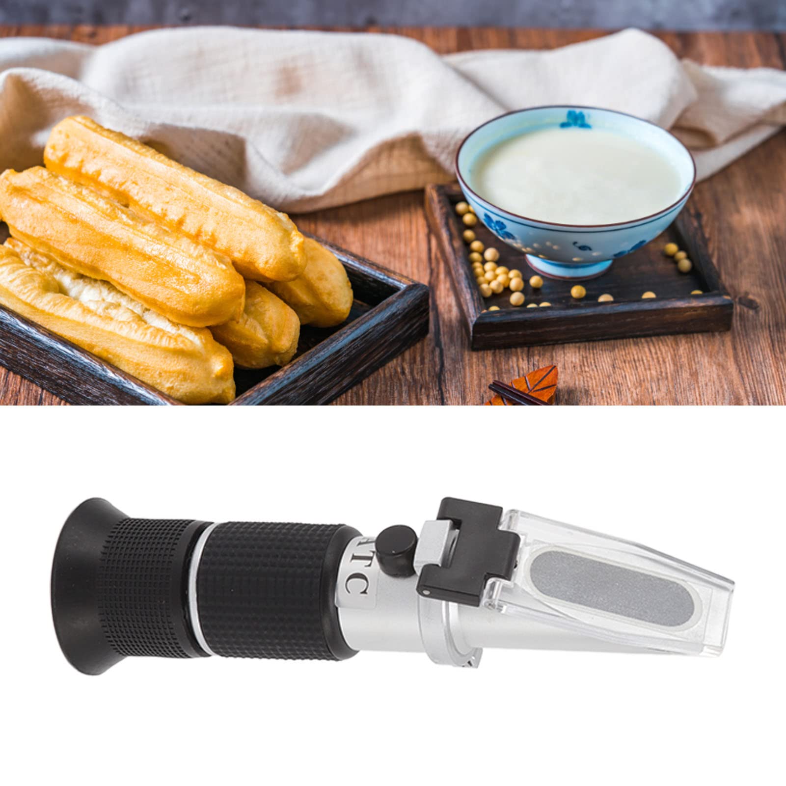 HEEPDD Brix Refractometer, 0‑32% Portable Brix Reader Tester Sugar Content Hydrometer for Measuring Sugar Content