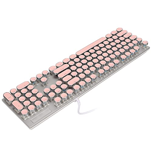 Huleo Mechanical Gaming Keyboard, Plug and Play Blue Switch Mechanical Keyboard for PC Blue Switch