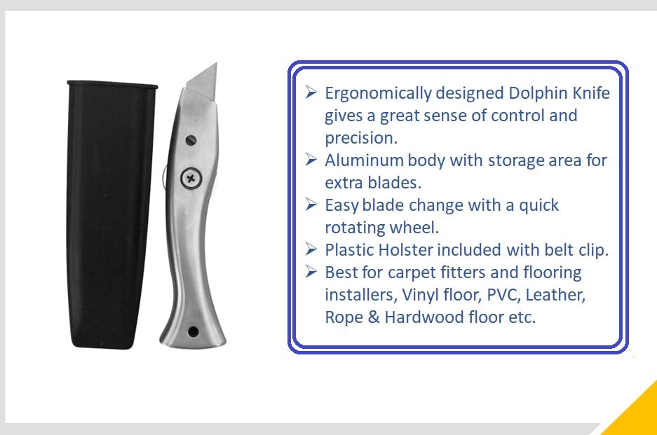 Zimpty Delphin dolphin knife Carpet Fitter Professional Tool