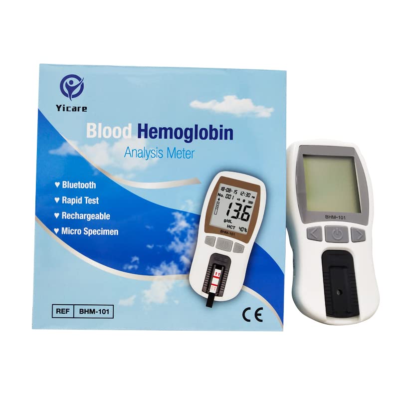 Hemoglobin Meter Hemoglobin Test Meter Hemoglobin Test Kit Hemoglobin Analyzer + 25 Strips