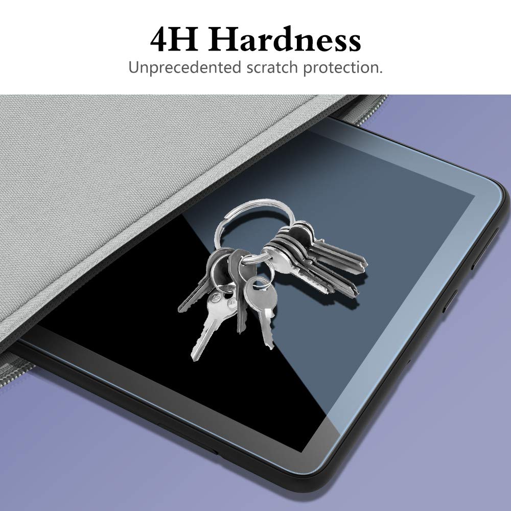 Dadanism Screen Protector Fit Fire HD 8 / Fire HD 8 Plus/Fire HD 8 Kids 2020 Released 10th Gen, Eye Protect 4H Hardness Anti-Scratch Film, [2 Pack] PET Anti Blue Light Protective Film - Light Blue