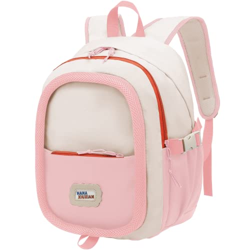 Leaper Water-resistant Laptop Backpacks Lightweight Shoulder Backpack Cute Travel Satchel Pink
