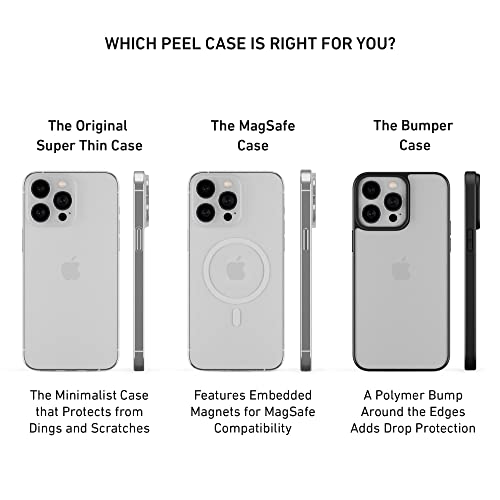 PEEL Ultra Thin Magnetic Case for MagSafe iPhone 14 Pro Max, Black β Embedded MagSafe Compatible Magnet, Minimalist Design, Branding Free β Protects and Showcase Your Apple iPhone 14 Pro Max