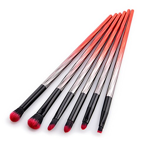 Glitter Brushes for Makeup 6Pcs Pro Makeup Brushes Set Foundation Powder Eyeshadow Eyeliner Lip Brush Tool Natural Hair Brush