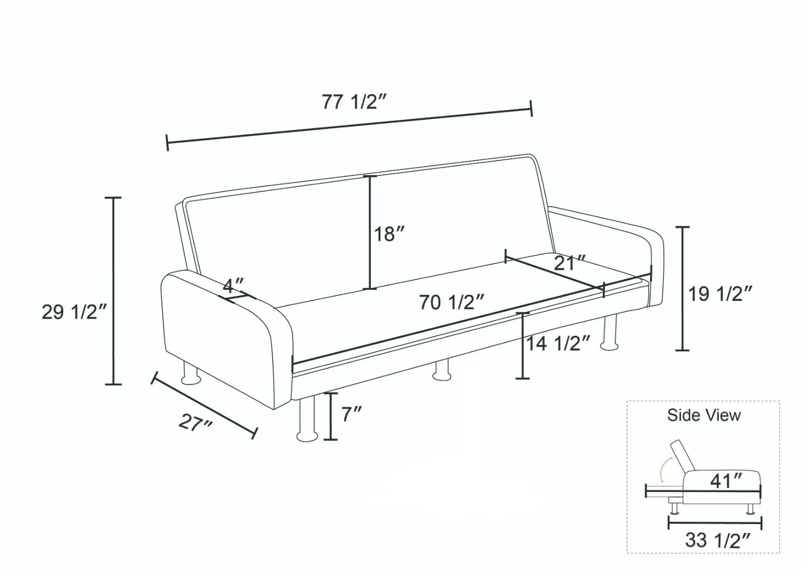 Miscoos MssrsfF-FB2807-72H Sofabed, Brown