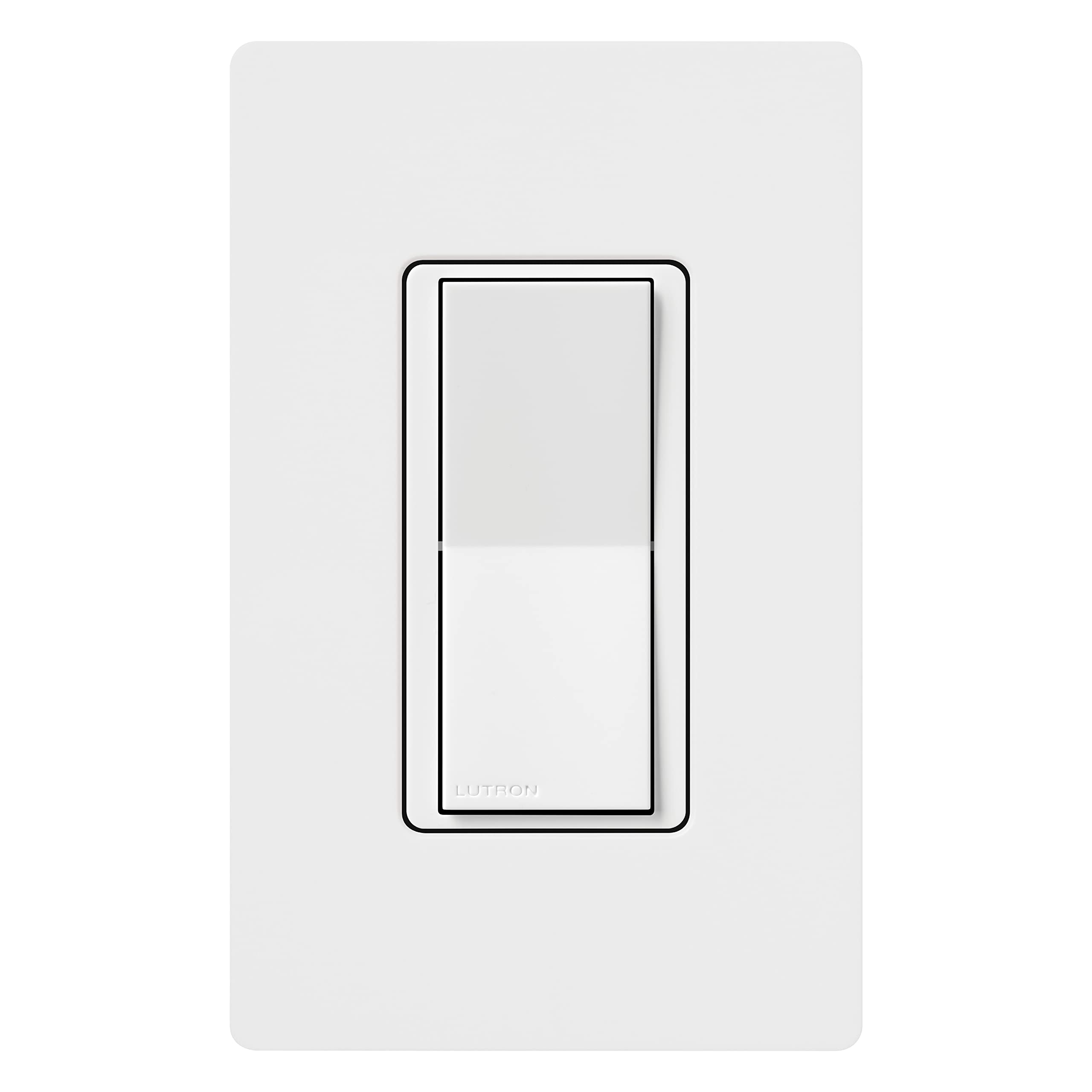 Lutron Claro Smart Accessory Switch, only for use with Diva Smart Dimmer Switch/Claro Smart Switch | DVRF-AS-WH | White