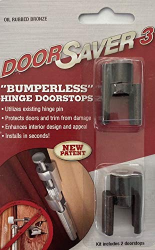 DoorSaver 3 Bumperless Hinge Door Stop 2-Pack in Oil Rubbed Bronze