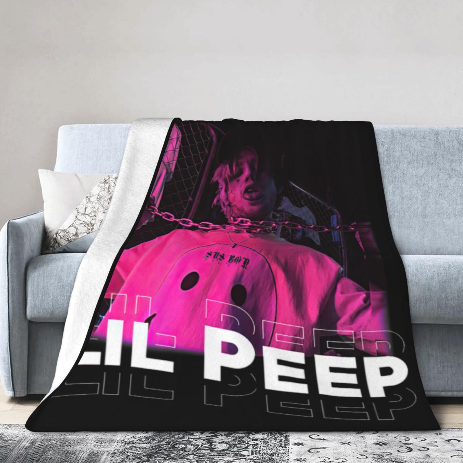 Lils Music Peeps Blanket Super Soft Flannel Throw Air Conditioner Lightweight Throw Blanket for Couch Kids Boys Adults 80"X60"
