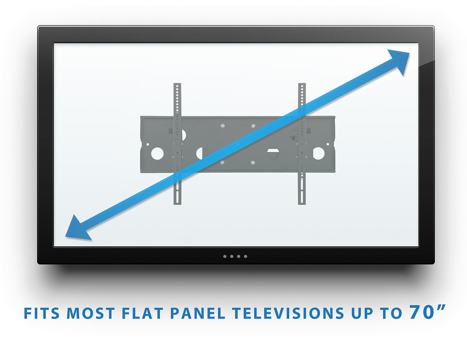 Mount-It! Long Arm TV Wall Mount with 26 Inch Extension, Swing Out Full Motion Design for Corner Installation, Fits 40 50, 55, 60, 65, 70 Inch Flat Screen TVs, 220 Lb Capacity
