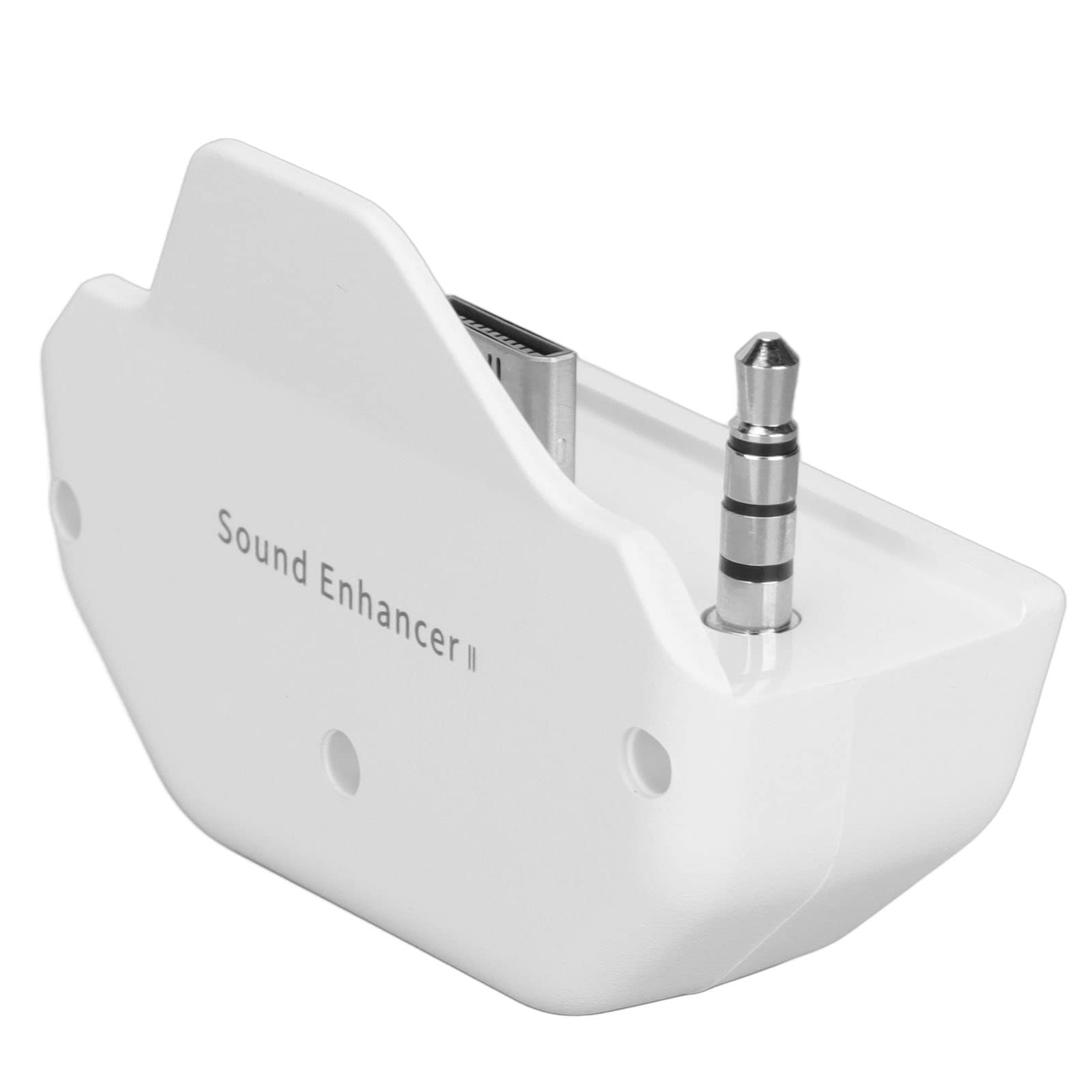 for Xbox One Controller Sound Enhancer, Stereo Headset Adapter Sound Enhancer Stereo Headphone Converter,with 4 EQ Sound Modes and Detection Mode White