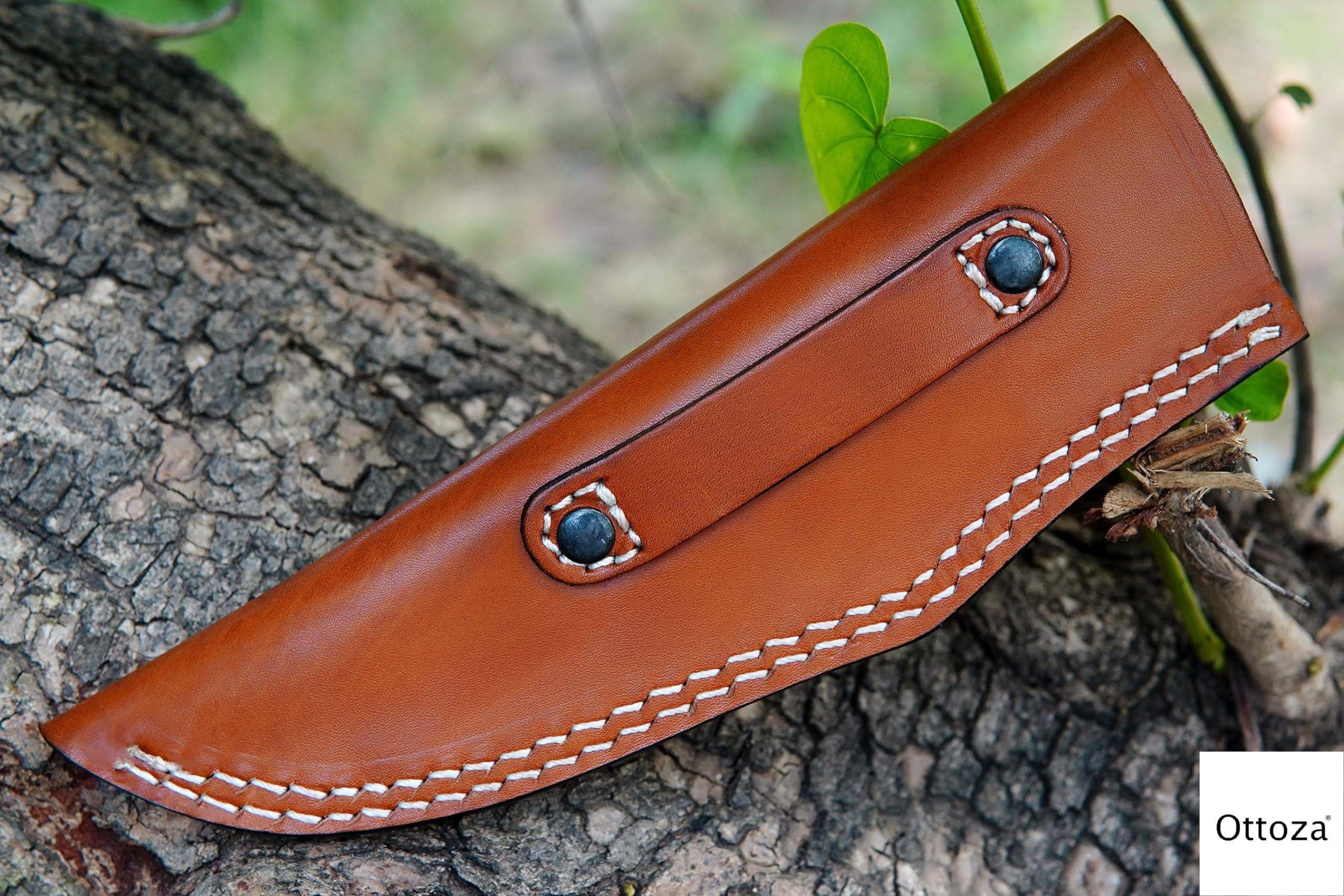 Ottoza TOP GRAIN Leather Knife Sheaths for Fixed Blade Knives, Leather Knife Sheath for Belt, Leather Knife Holster Belt Knife Holder, Vertical Knife Sheath for Belt No:46