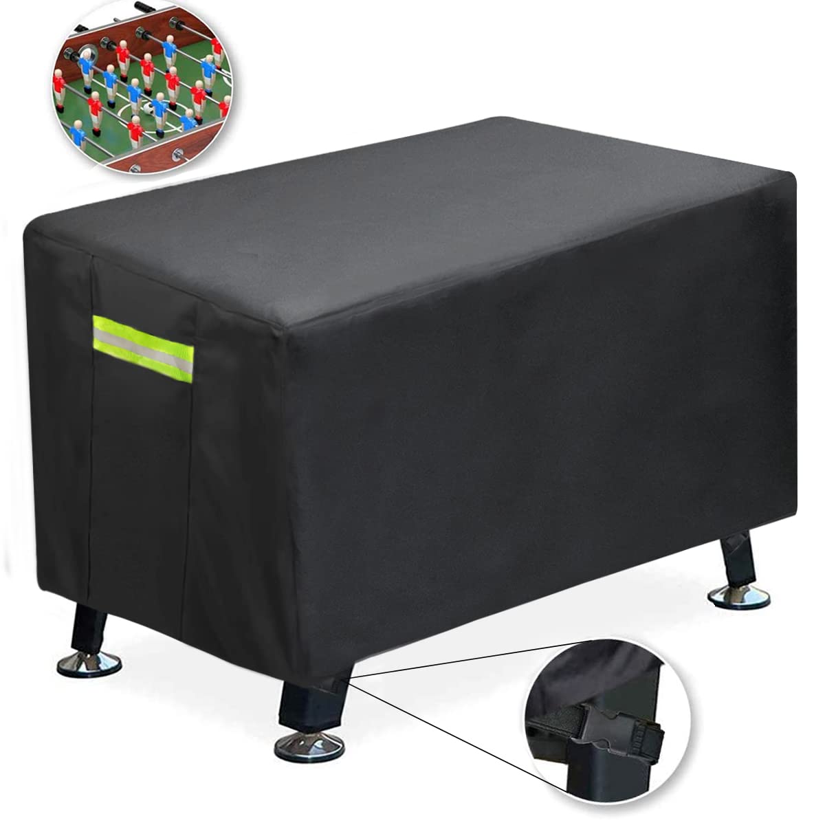 Foosball Table Cover Table Cover Protection Waterproof Outdoor/Indoor UV Resistant-64x46x35 inches (LxWxH)