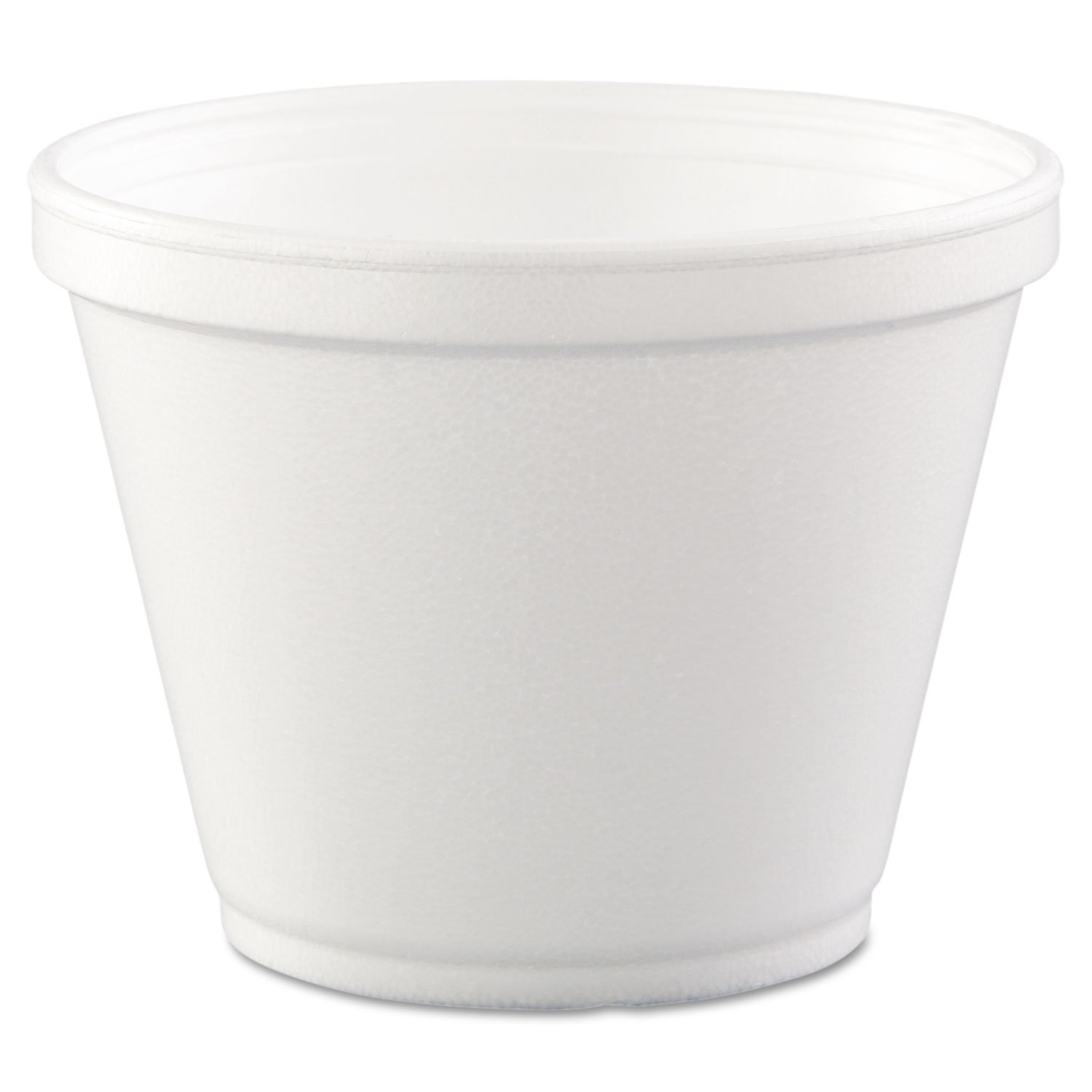 DART 12SJ20 4.2" Top & 2.7" Bottom Diameter 3.2" H Insulated Squat Foam Container, 12 oz, 25 Piece, Count (Pack of 1)