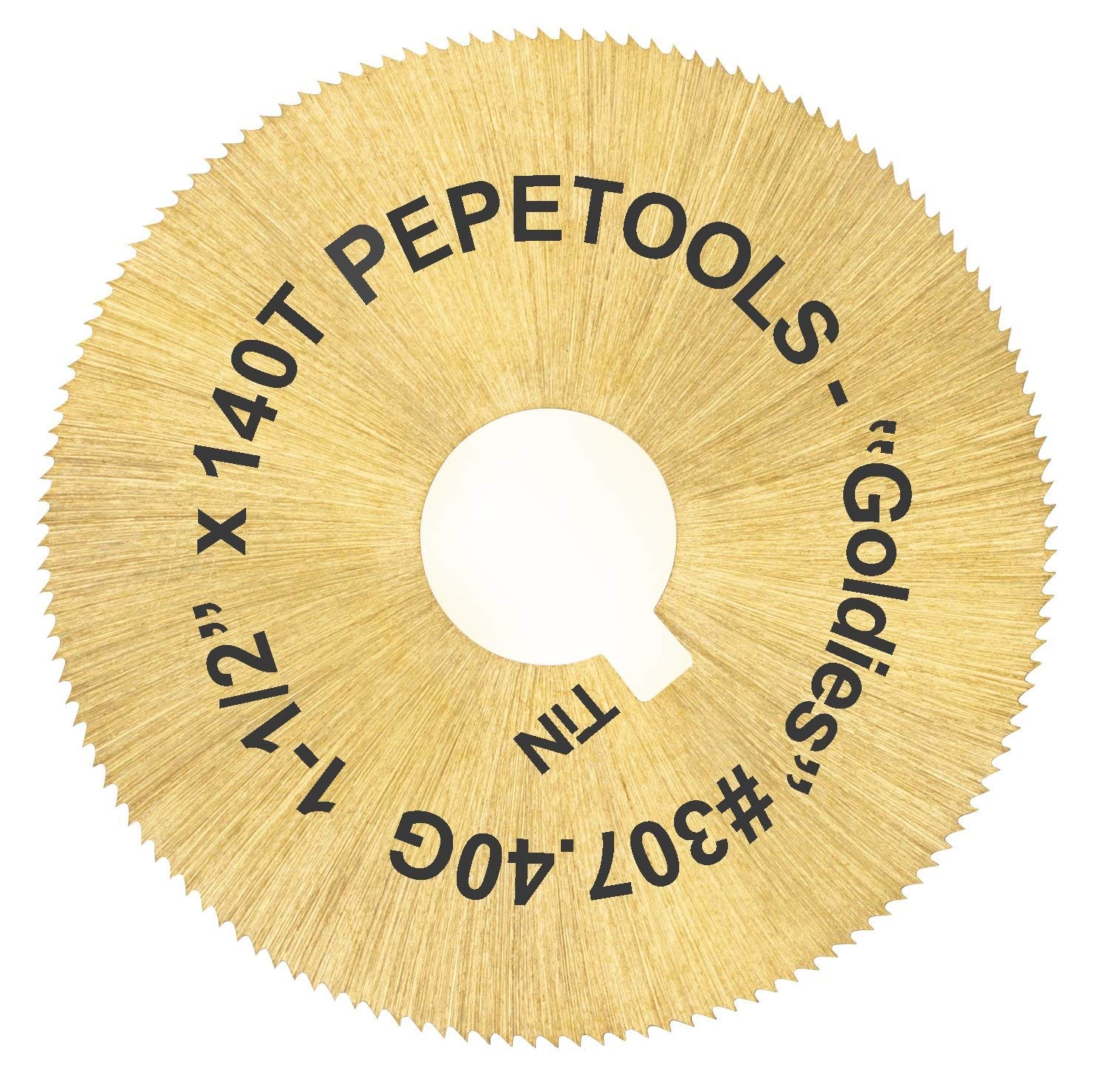 PepeTools JRM2 1.50 inch Large Blade TiN Coated Goldies 307.40G, 0.008" Thick