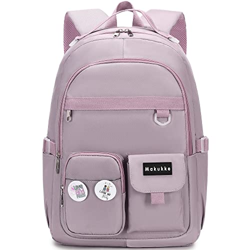 Makukke School Backpack for Women, Laptop Backpack 15.6 Inch College School Bag Anti Theft Travel Daypack Bookbag for Girls