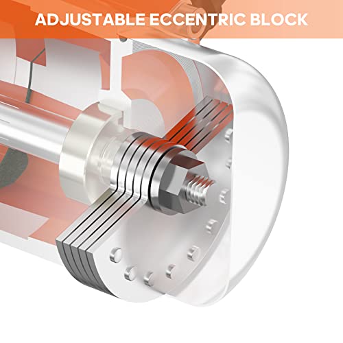 GPOAS 50W Concrete Vibrator Vibration Motor Single Phase AC 110V 3600RPM,Aluminum Alloy Case Electric Asynchronous Vibrating Vibrators for Shaker Table(50W)
