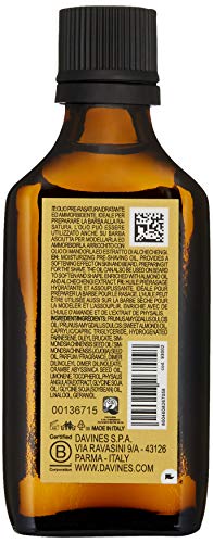 Davines Pasta & Love Men's Hydrating and Protective Pre-Shaving Plus Beard Oil, Weightless and Residue-Free, 1.69 fl. Oz.