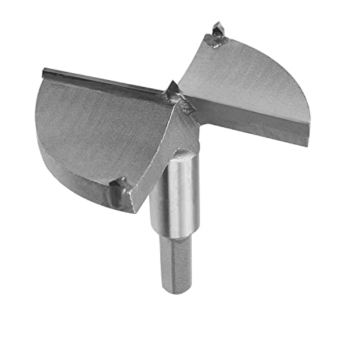 Heyiarbeit Forstner Drill Bits 90mm, Tungsten Carbide Wood Hole Saw Auger Opener, Woodworking Hinge Hole Drilling Boring Bit Cutter Gray 1pcs