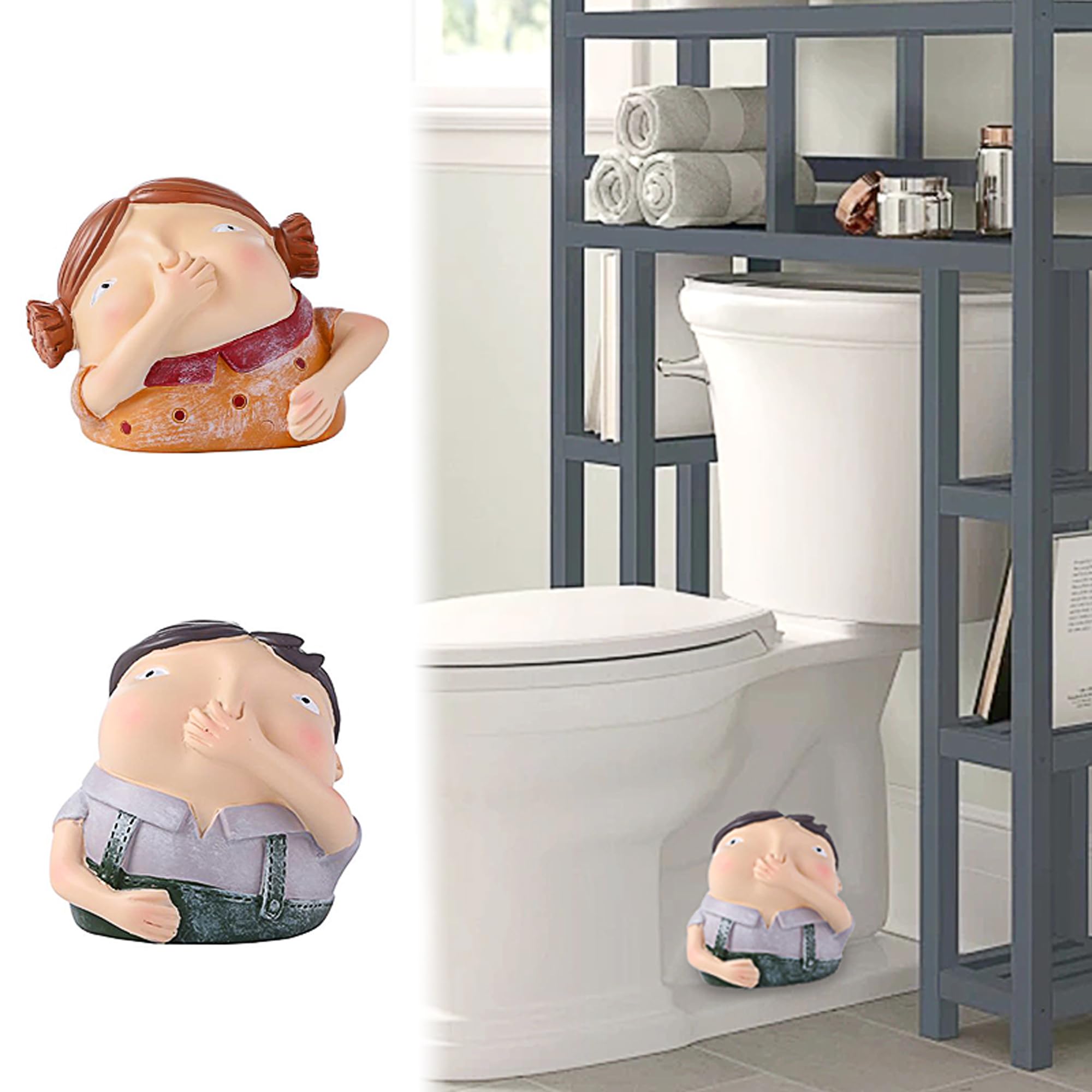 Joogour Decorative Toilet Bolt Covers,2PCS Toilet Bolt Caps Decorative,Resin Toilet Knob Covers for Bottom of Toilet,Toilet Bowl Caps for Bolts Decorative Easy Installation Toilet Replacement Parts