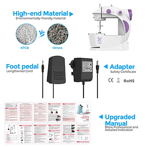 Varmax Sewing Machine with Extension Table Electric Sewing Machine for Beginners